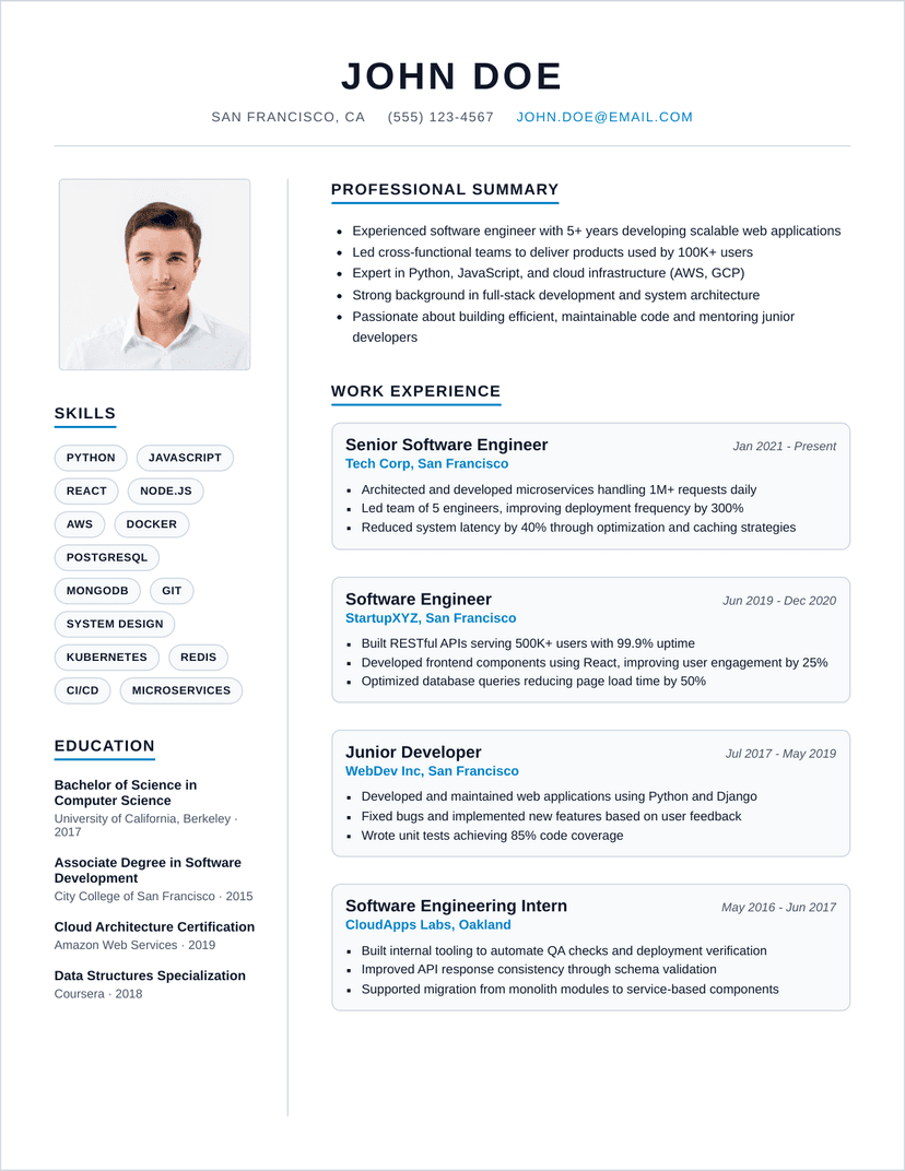 Resume Templates — 200+ ATS‑friendly designs | Resumly · Resumly